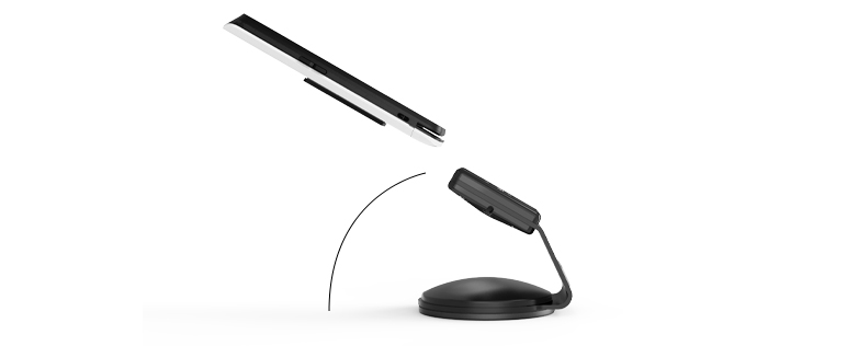 The SlideDock Stand EMV and Smartphone Lock by Compulocks