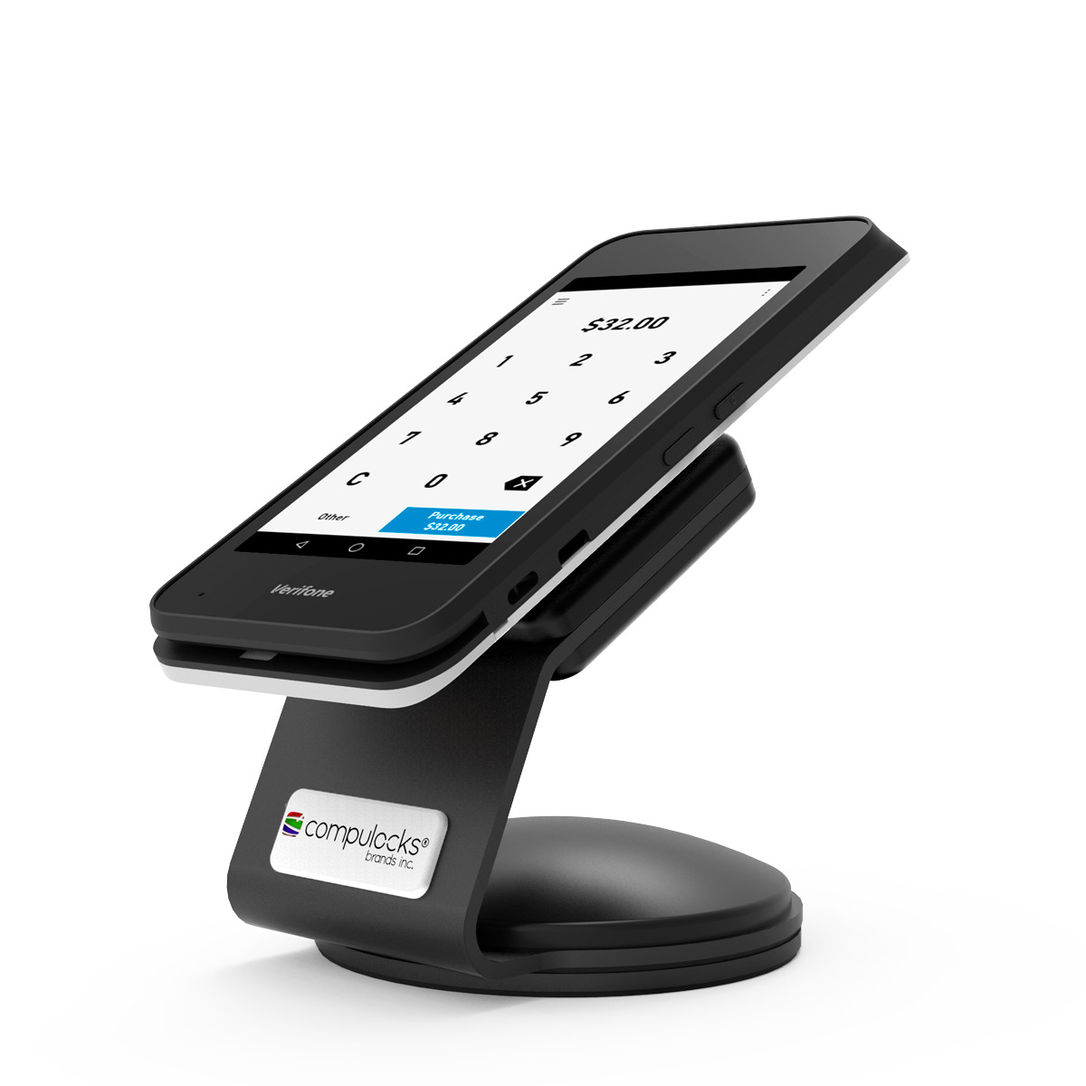The SlideDock Stand EMV and Smartphone Lock by Compulocks