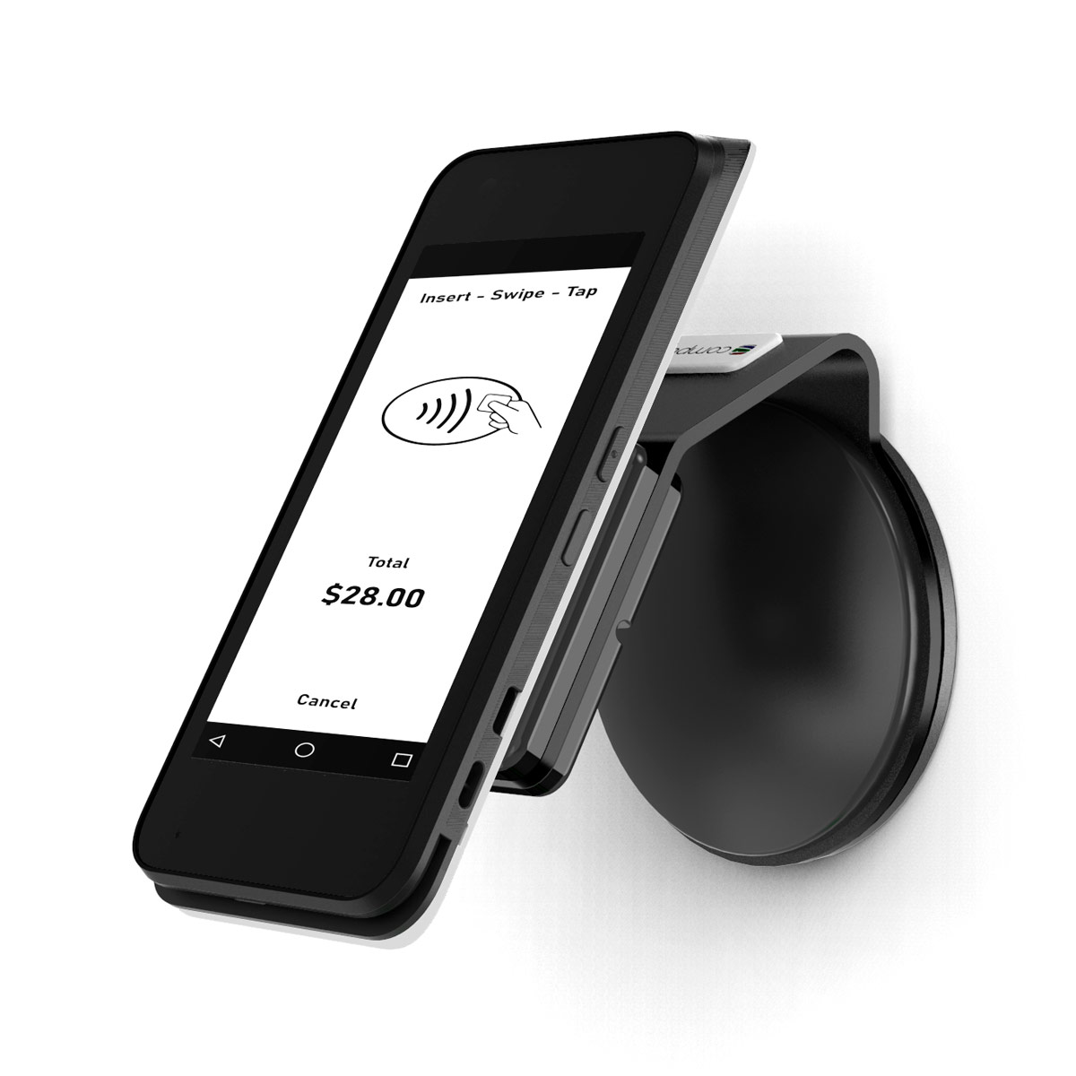 The SlideDock Stand EMV and Smartphone Lock by Compulocks